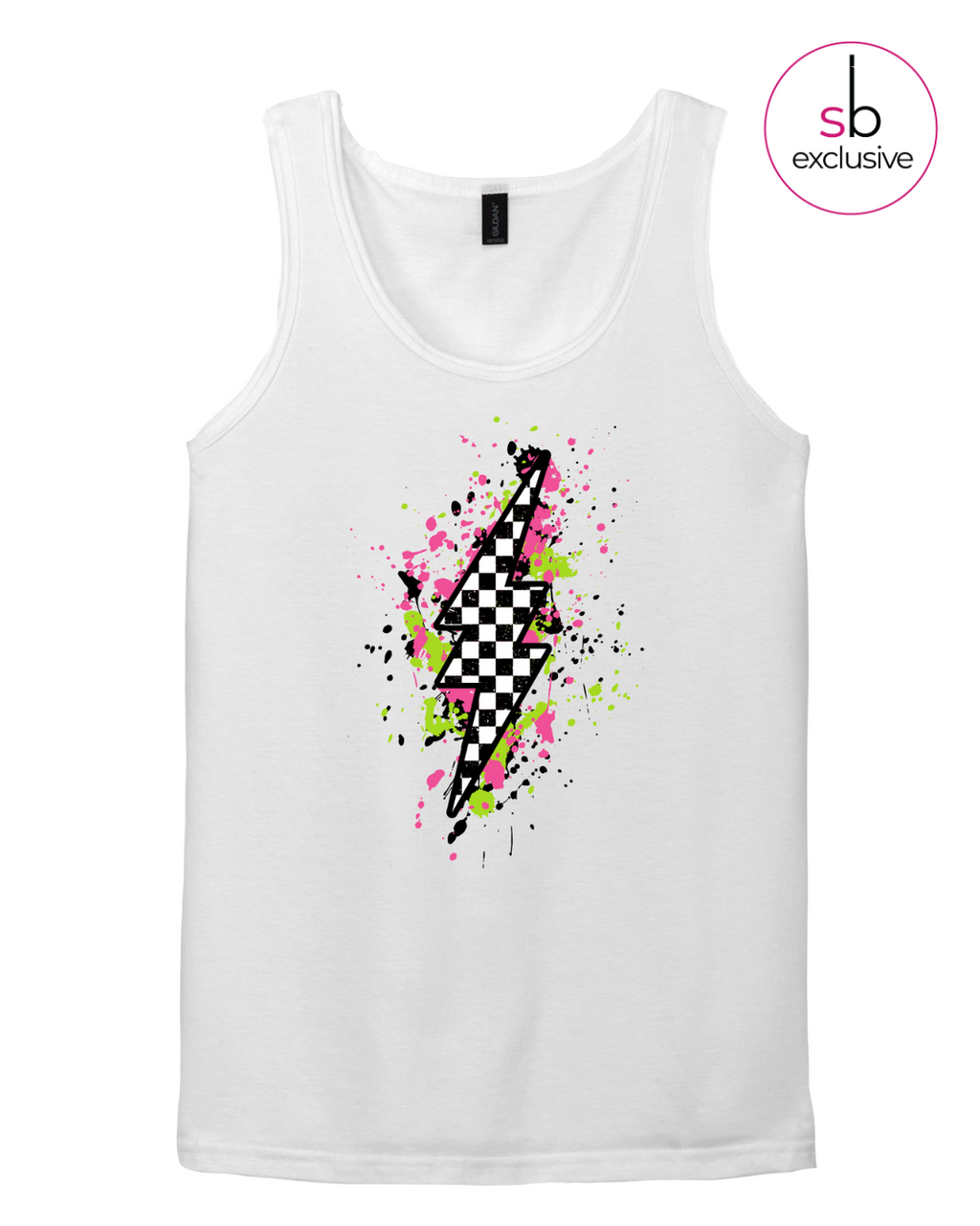 Lightning Bolt Splatter Tank – shop samantha busch
